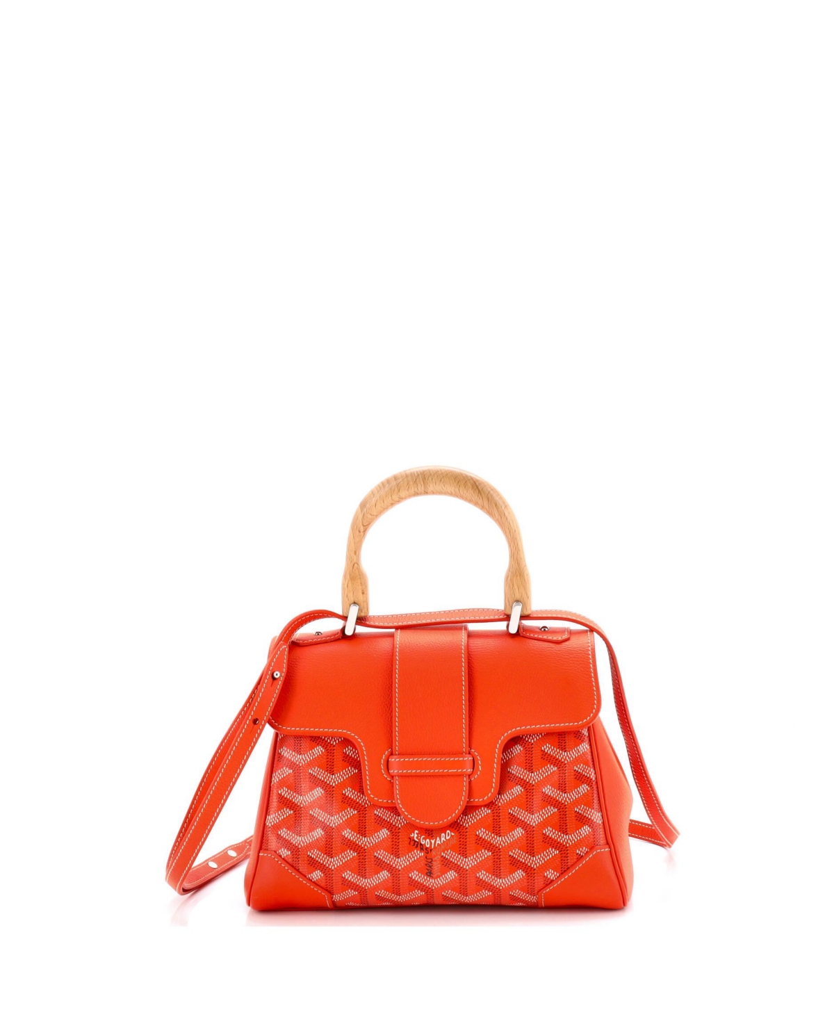 Click here for Pre-Owned Goyard Mini Saigon Top Handle Bag Coated... prices