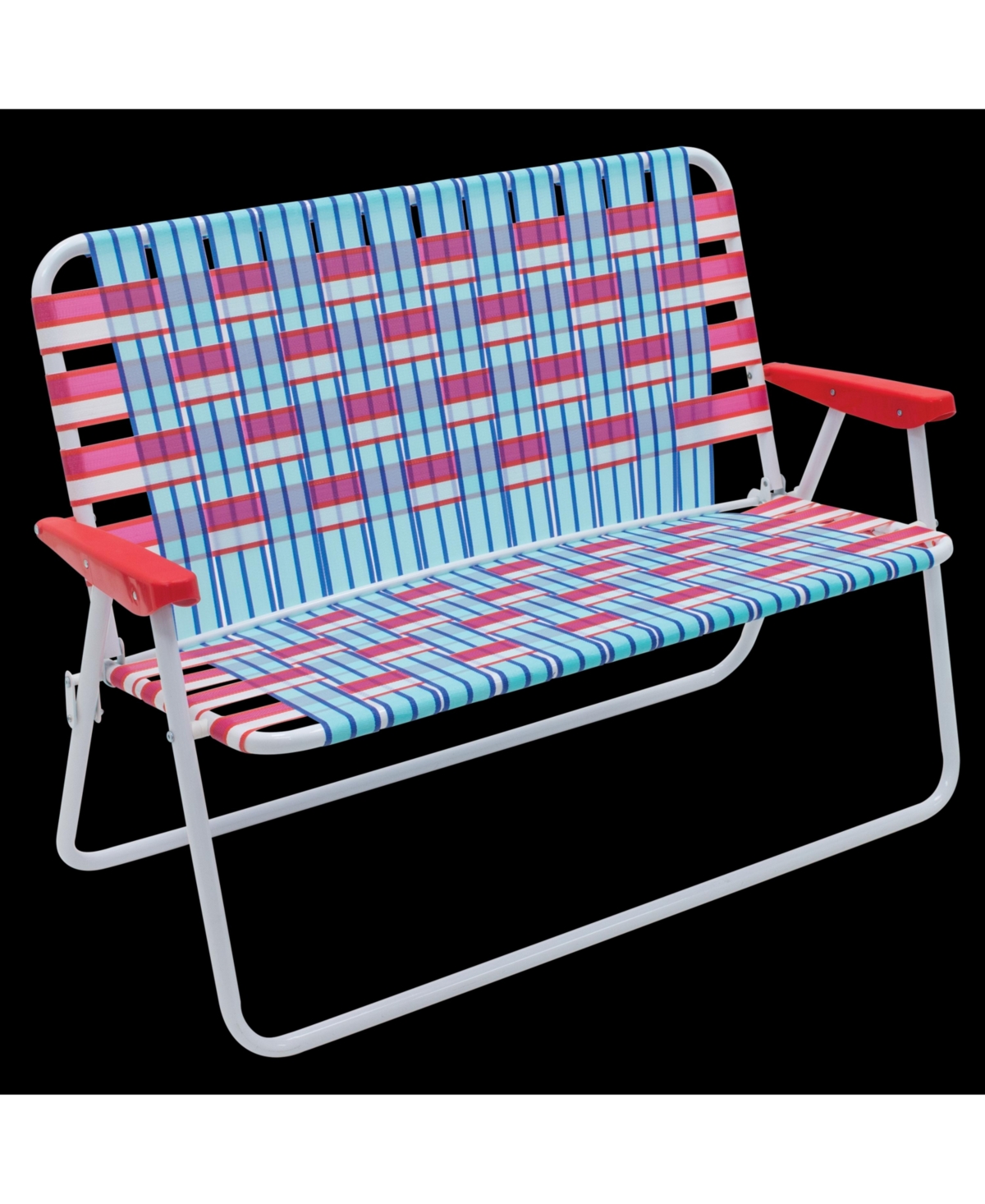 Click here for Rio Beach 4 x 2 x 3 ft Web Love Seat - Multi - Blu... prices