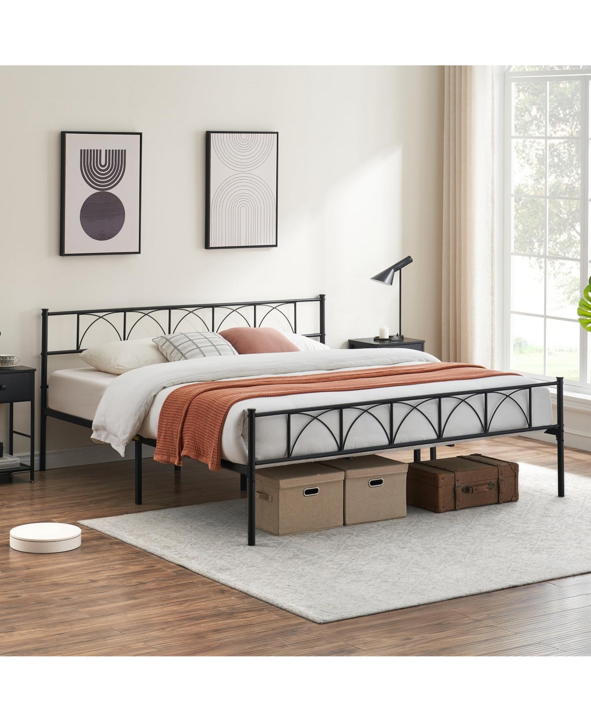 Click here for gaomon King Metal Bed Frame  Modern Iron Platform... prices