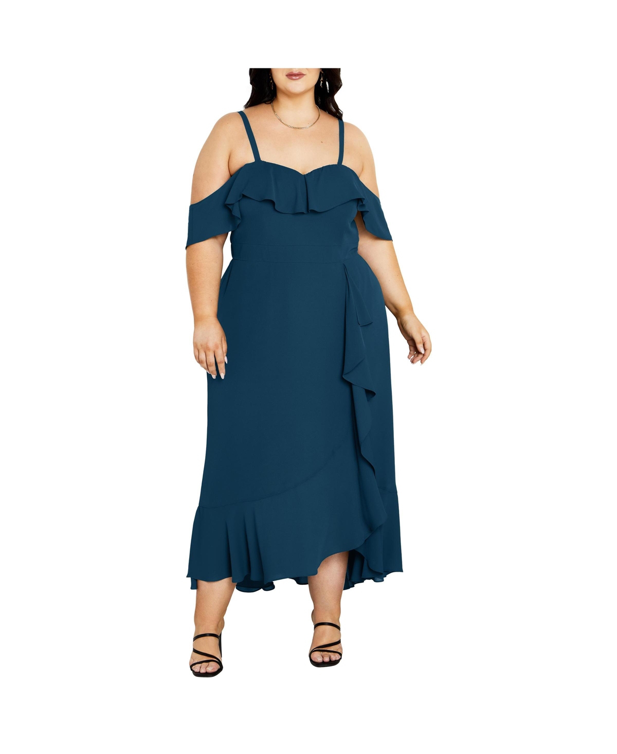 Click here for City Chic Womens Plus Size Remy Maxi Dress - Emera... prices