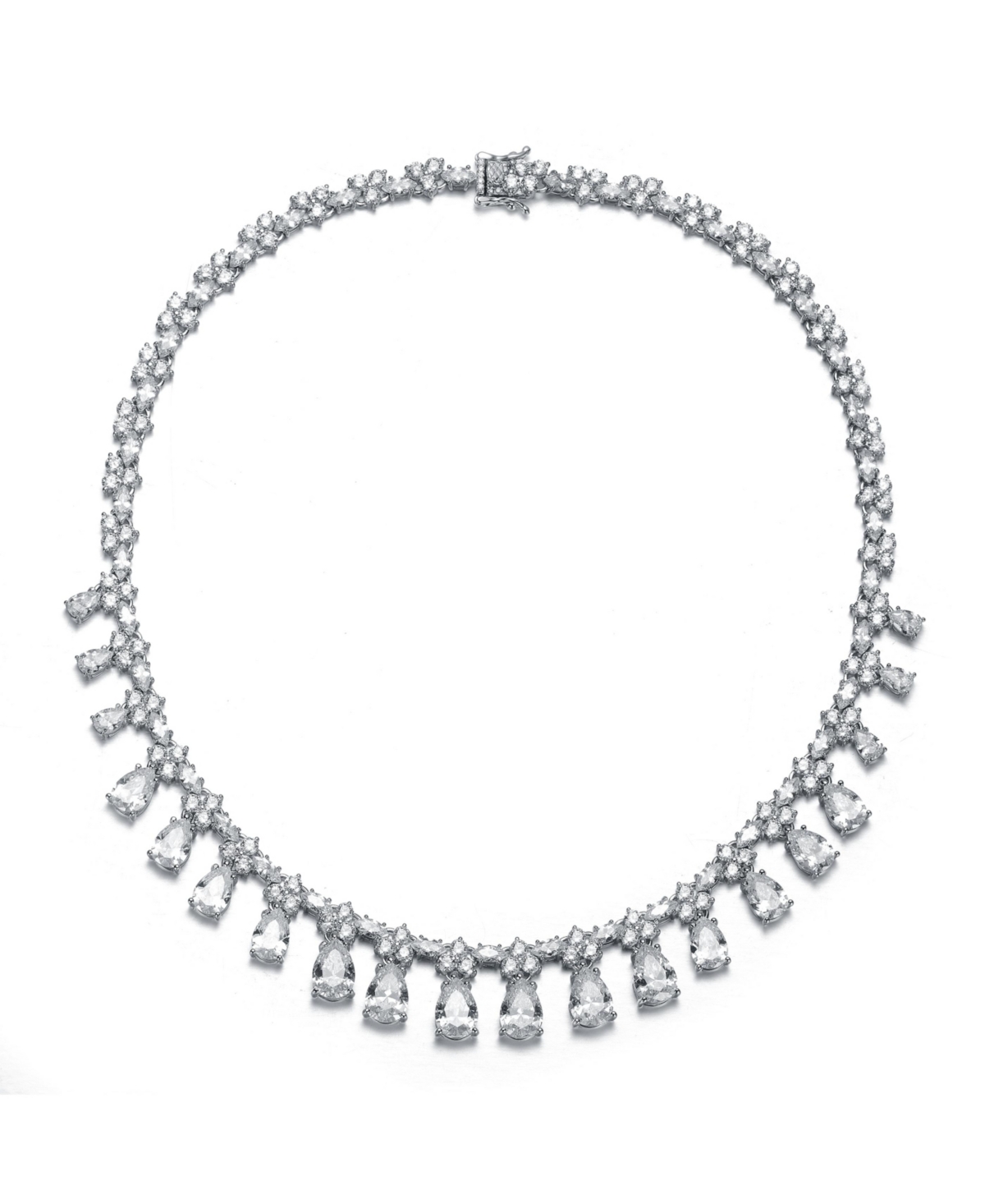 Click here for Cubic Zirconia Sterling Silver White Gold Plated C... prices