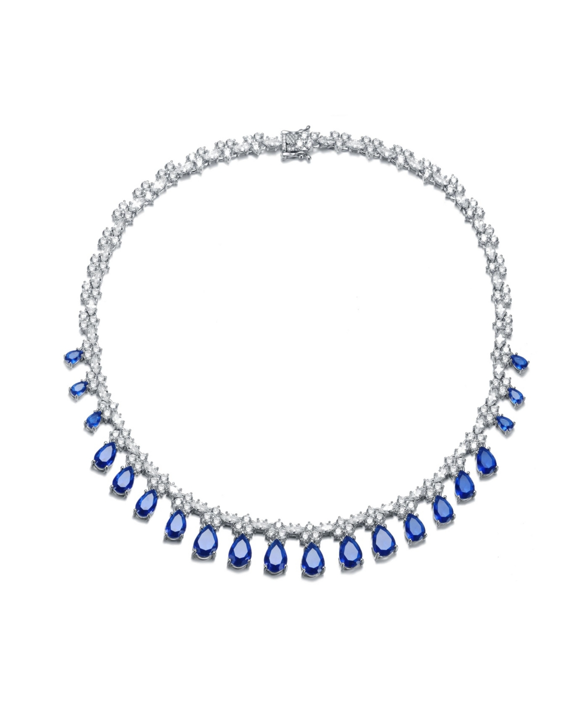 Click here for Cubic Zirconia Sterling Silver White Gold Plated C... prices