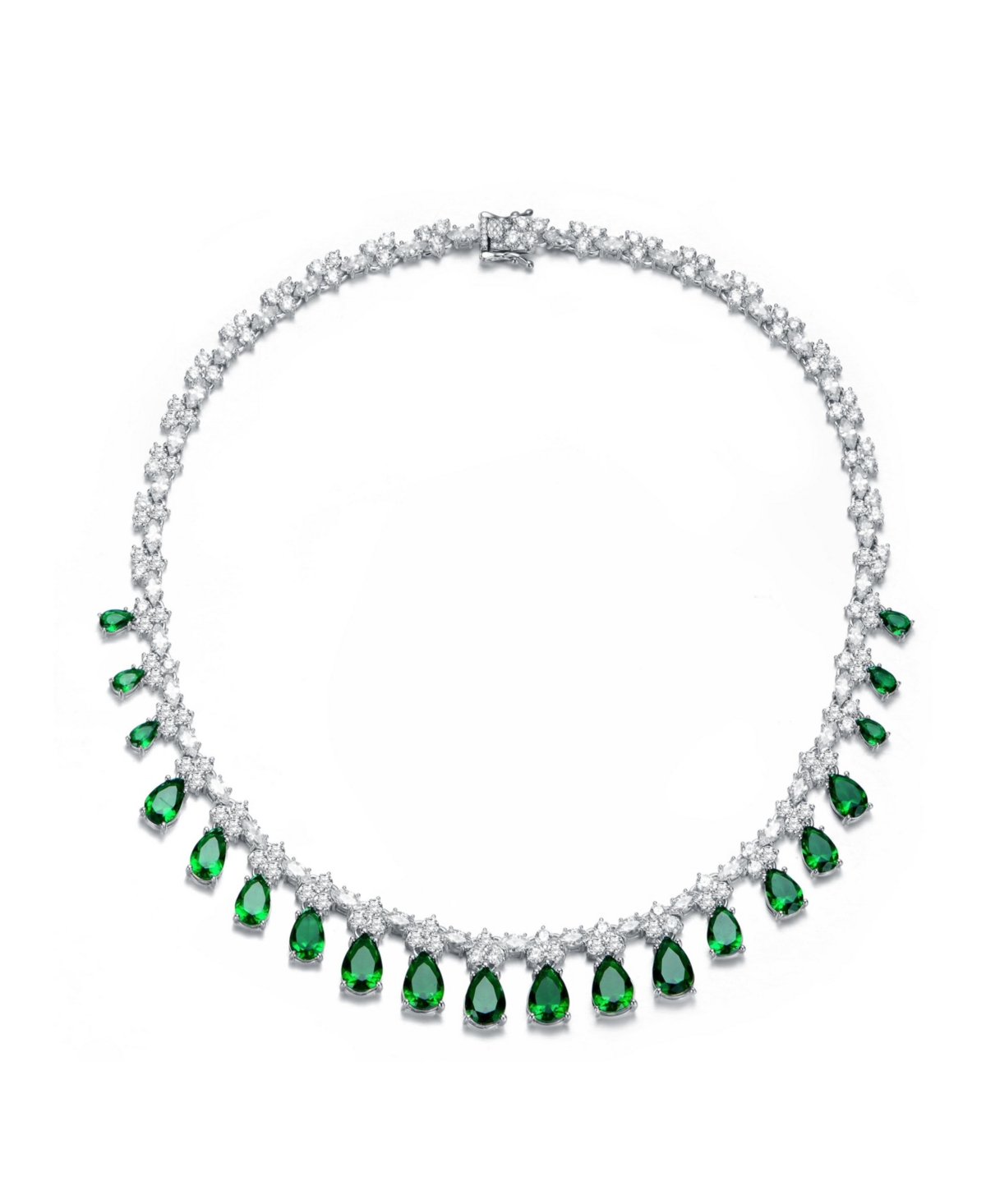 Click here for Cubic Zirconia Sterling Silver White Gold Plated C... prices
