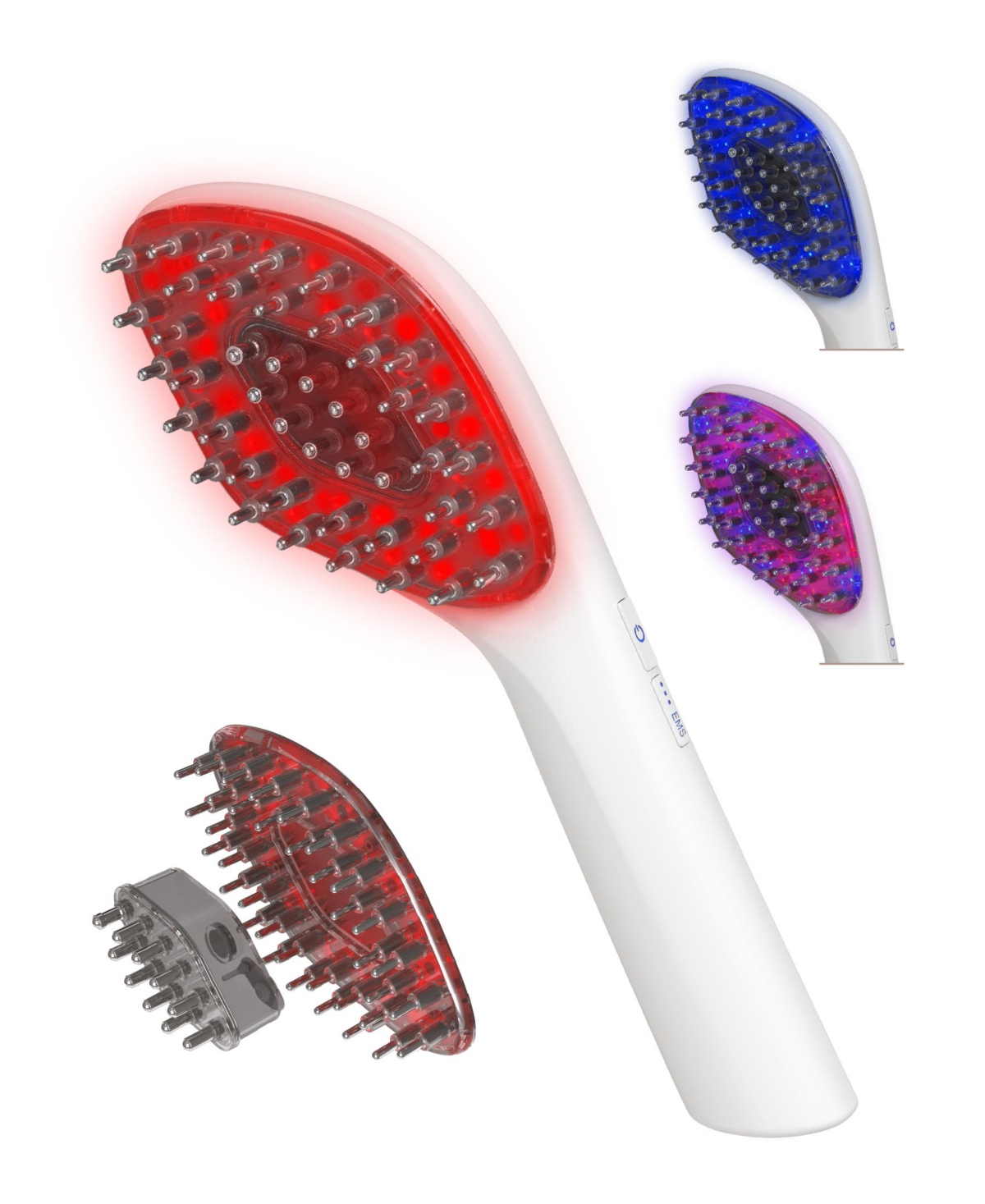 Click here for Tzumi Red Light Rechargeable Dry Paddle Brush - Wh... prices