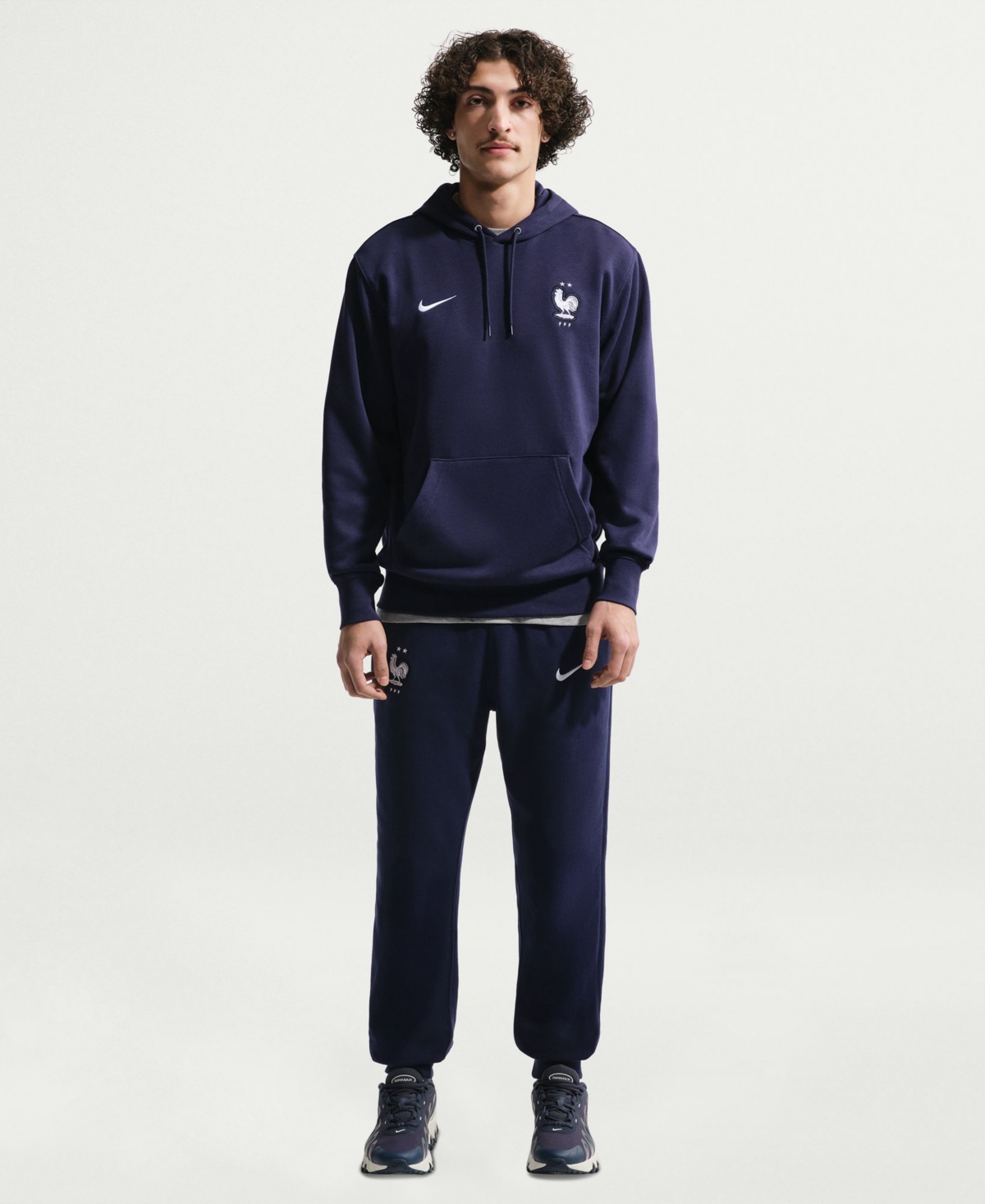 Click here for Nike Mens Soccer French Terry Pull-On Hoodie - Bla... prices