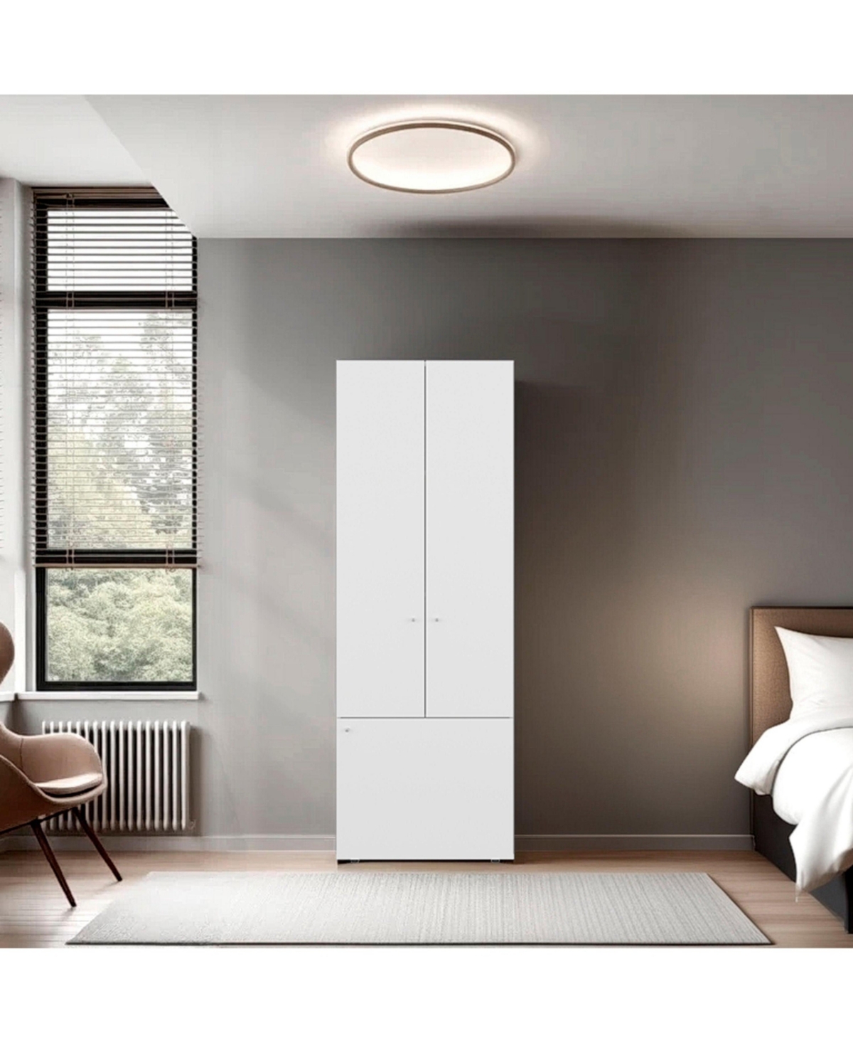 Click here for Fm Furniture Tolleson 3-Door Tall Wardrobe Cabinet... prices