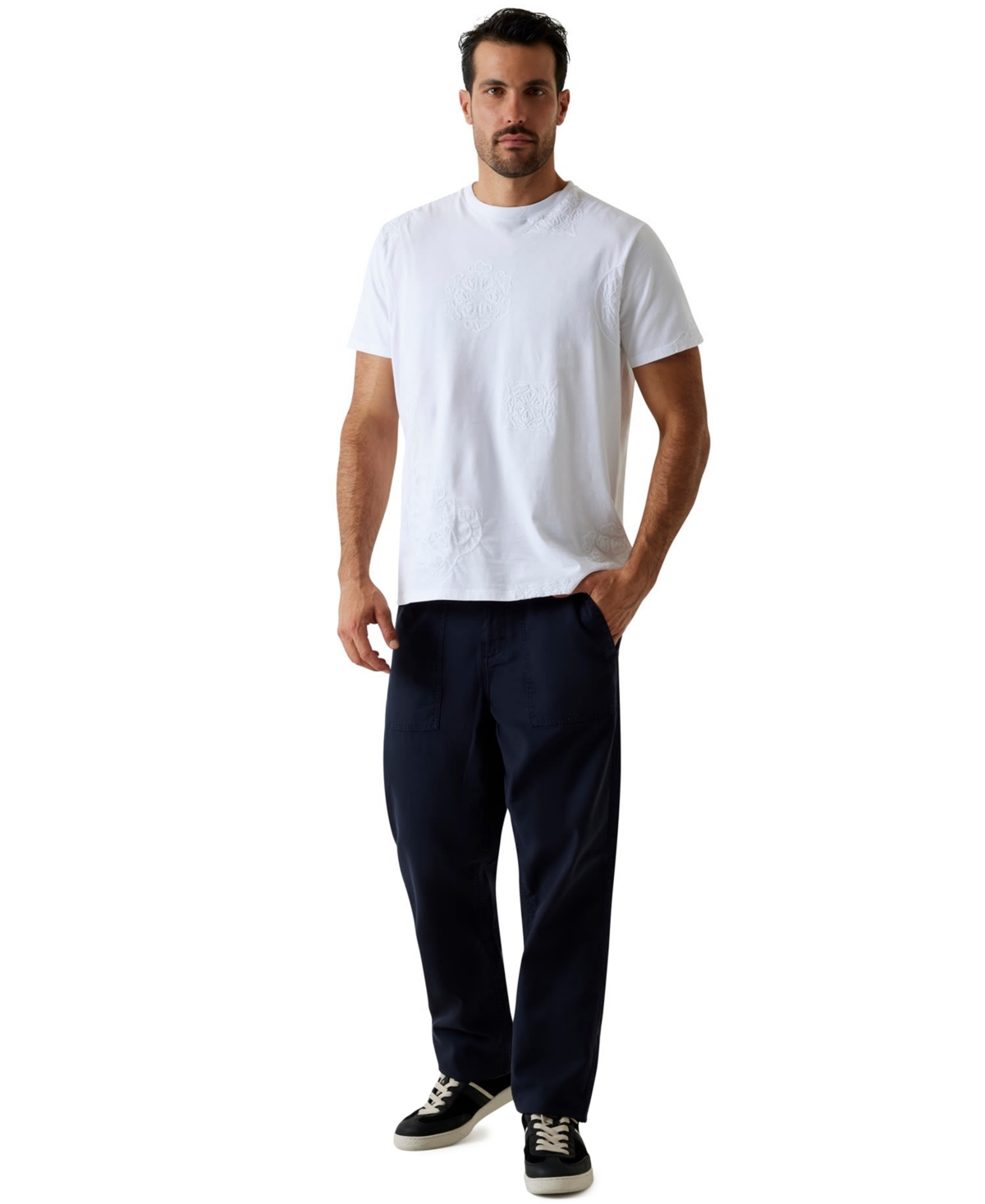 Click here for Guess Mens Porto Cargo Straight-Fit Pants - Smart... prices
