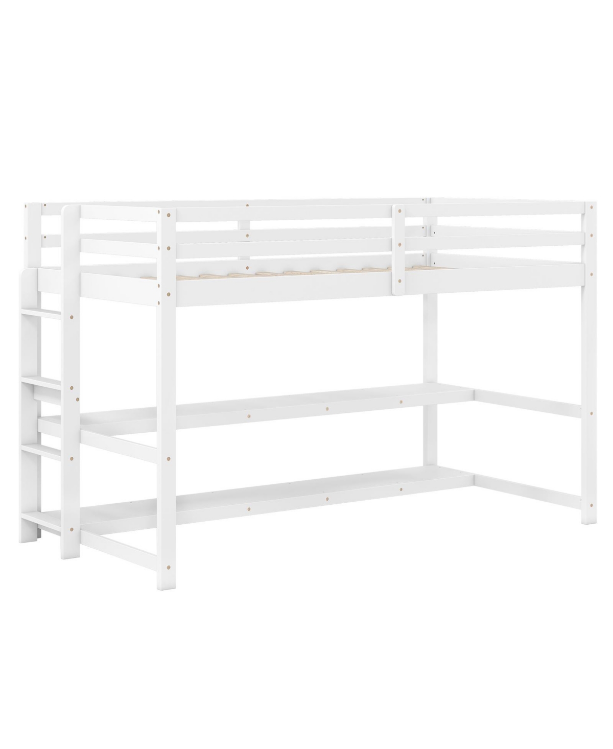 Click here for Slickblue Loft Bed Twin Size with Built-In Storage... prices