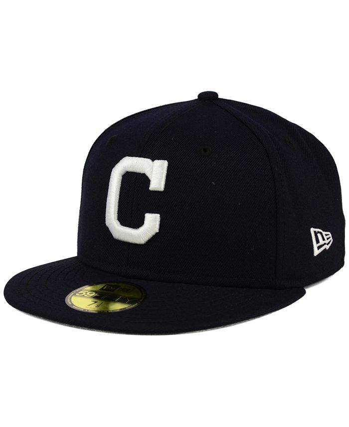 New Era Cleveland Indians C-Dub Patch 59FIFTY Fitted Cap - Macy's