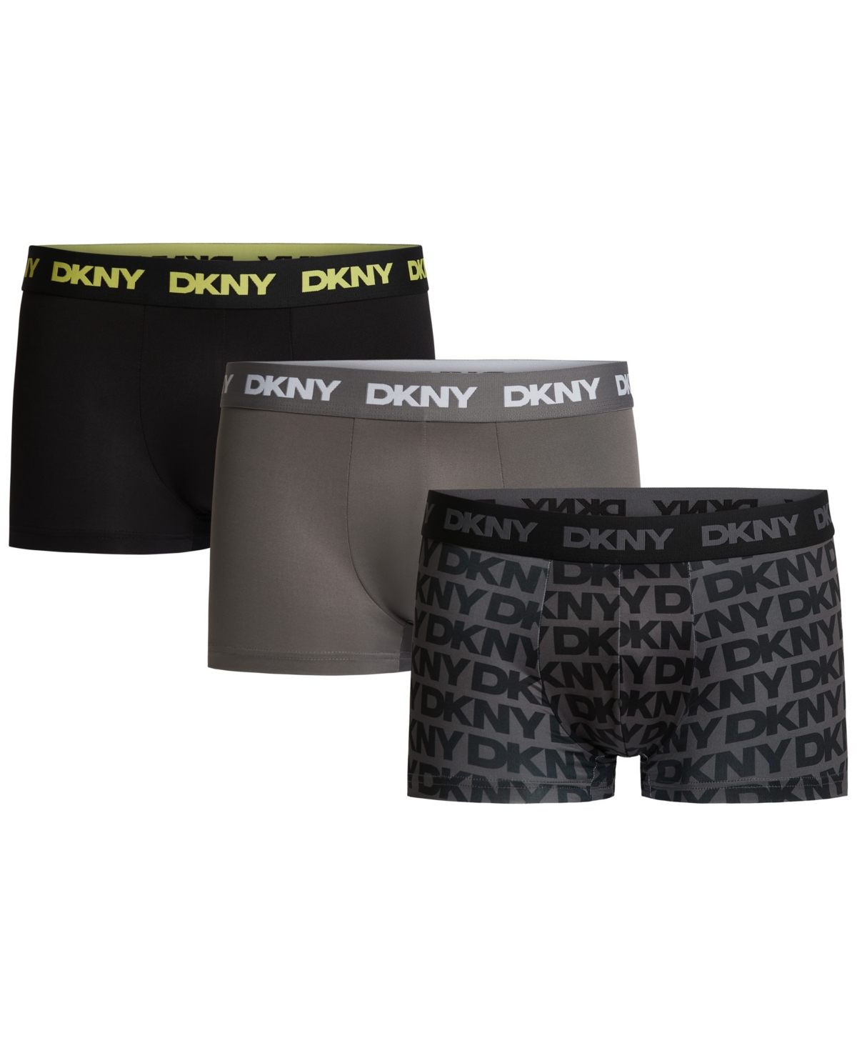 Click here for Dkny Mens Flex Microfiber Trunk Briefs  3-Pack - B... prices