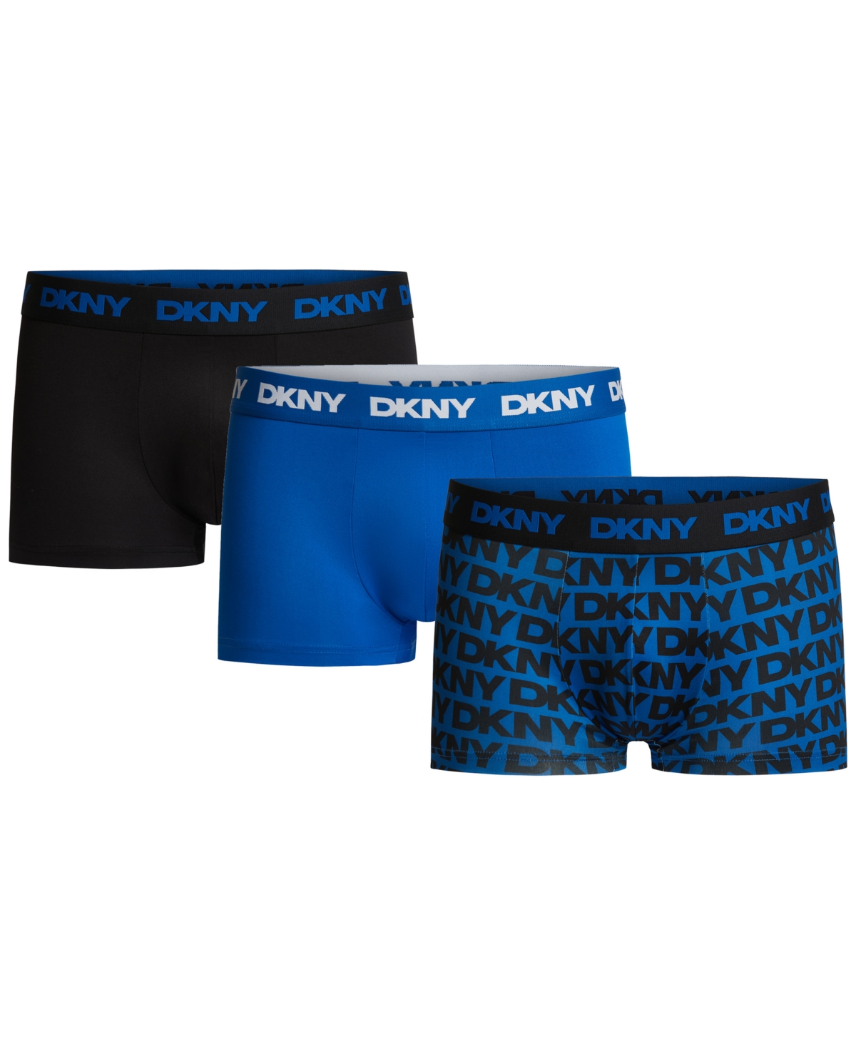 Click here for Dkny Mens Flex Microfiber Trunk Briefs  3-Pack - B... prices