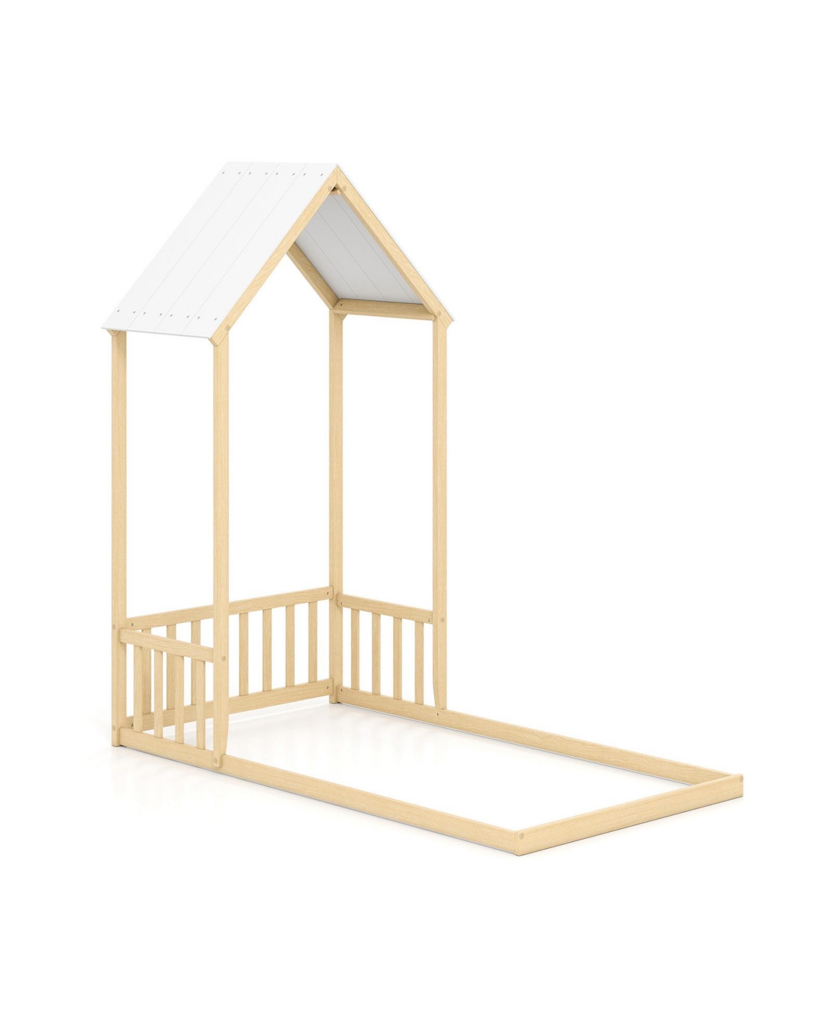 Click here for Slickblue Twin House-Shaped Bed with Roof and Semi... prices