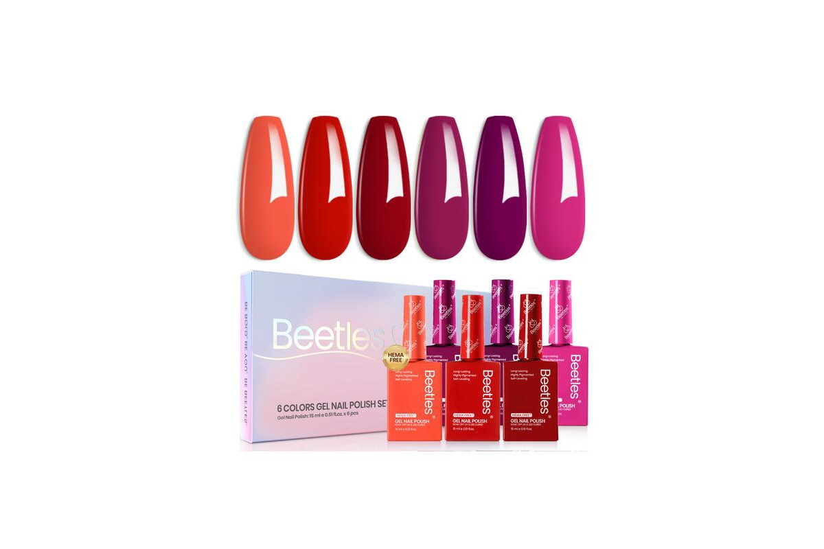 Click here for Beetles Red Gel Nail Polish Winter Gel Polish Set... prices