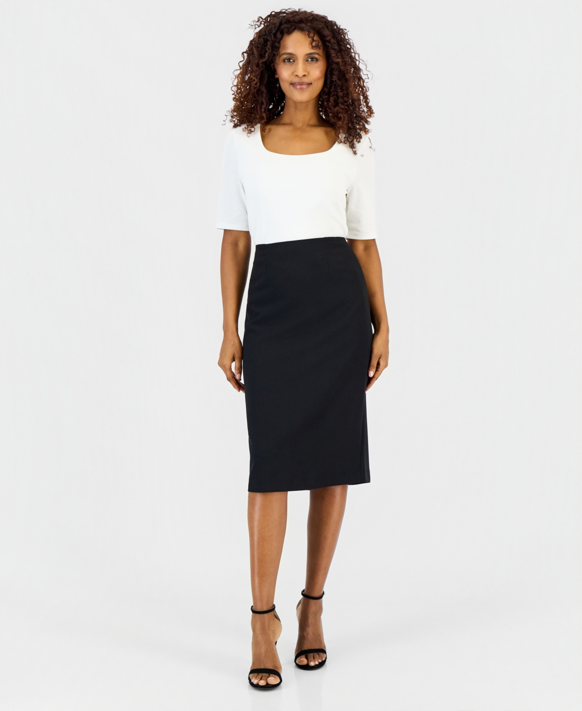 Click here for Kasper Womens Below-the-Knee Stretch Pencil Skirt... prices
