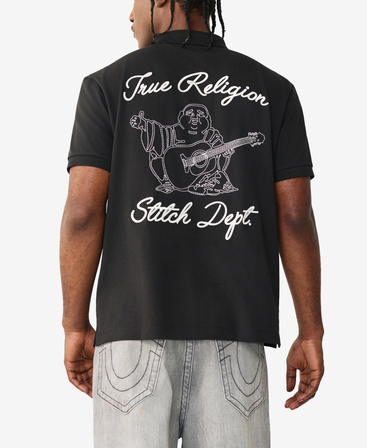 Click here for True Religion Mens Short-Sleeve Embroidered Polo S... prices