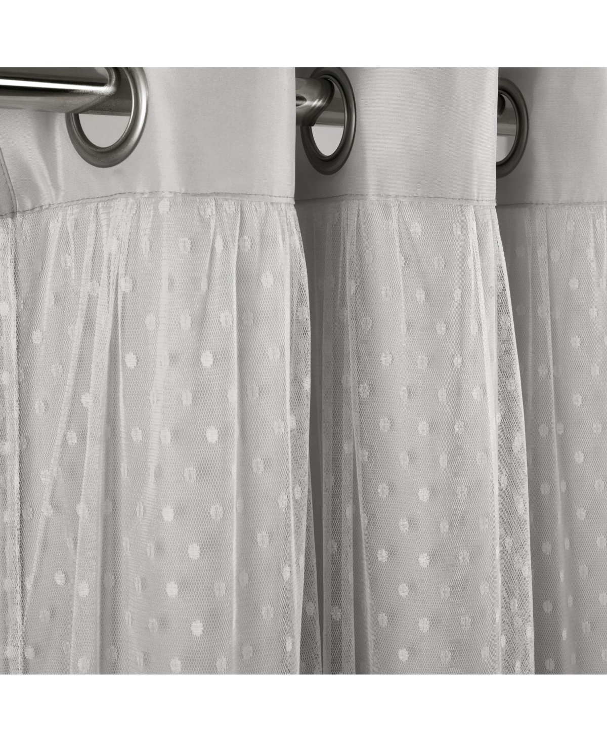 Click here for Lush Decor Cottage Polka Dot Sheer Window Curtain... prices