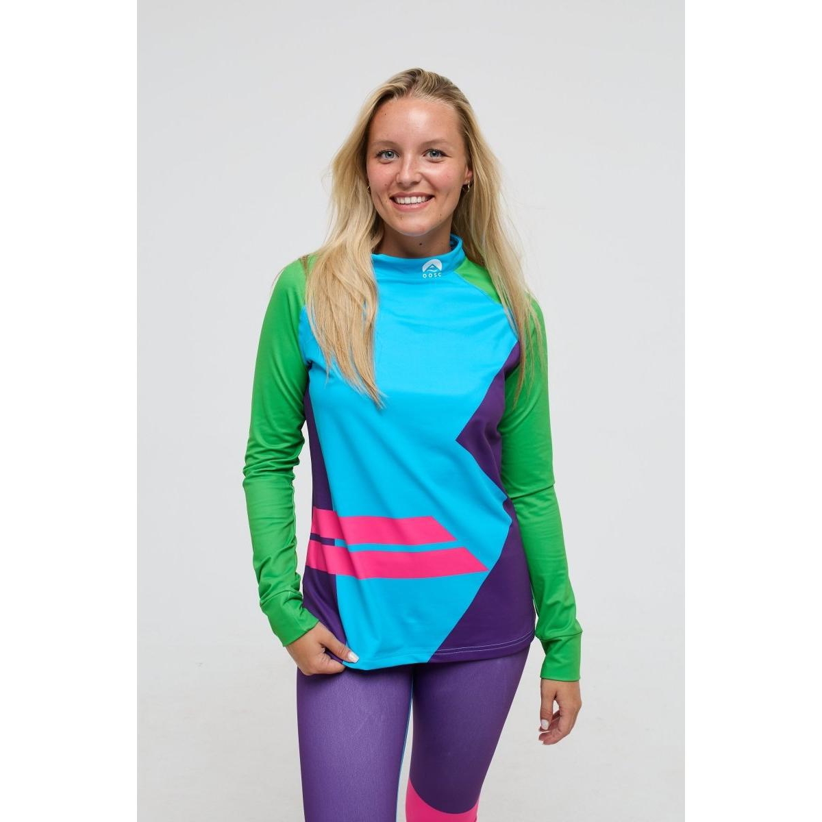 Click here for Oosc Womens Baselayer Top - Powder Hound - Blue  g... prices