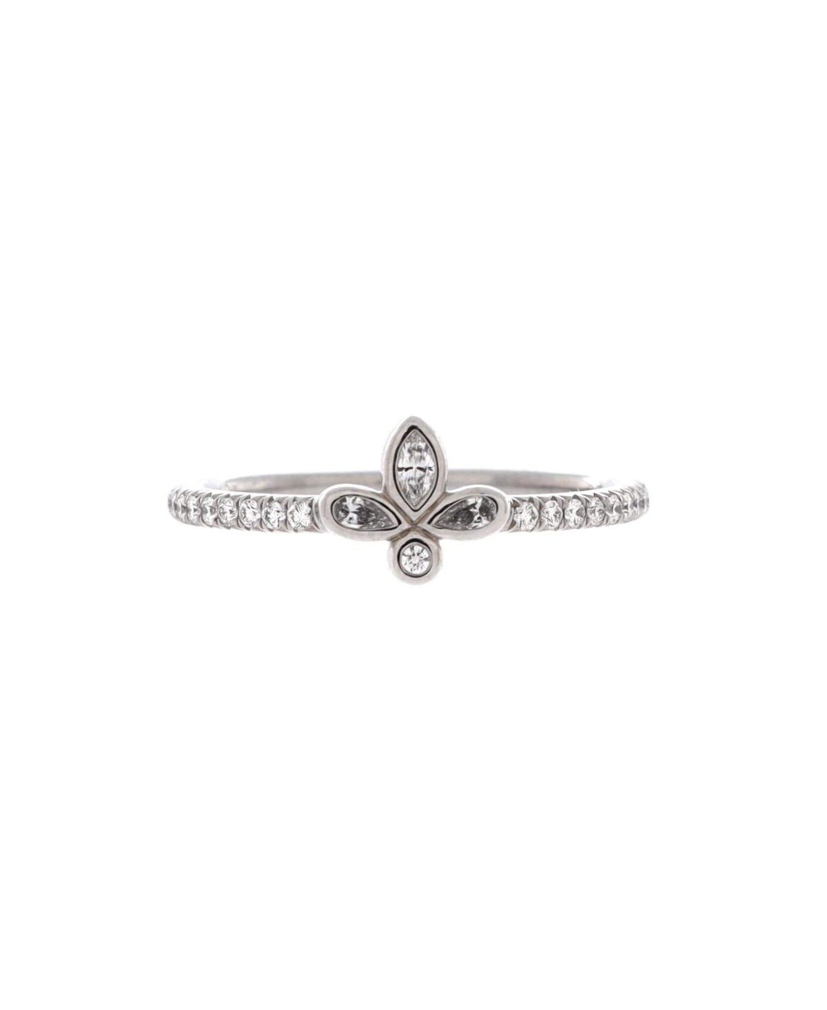 Click here for Pre-Owned Tiffany & Co Fleur de Lis Flower Ring -... prices