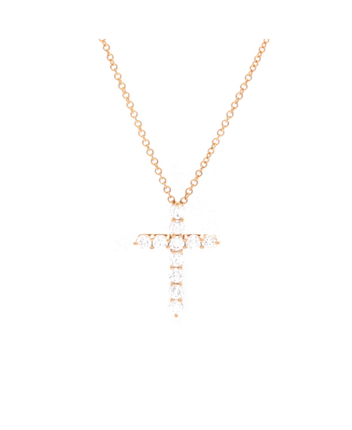 Click here for Pre-Owned Tiffany & Co Cross Pendant Necklace - 18... prices