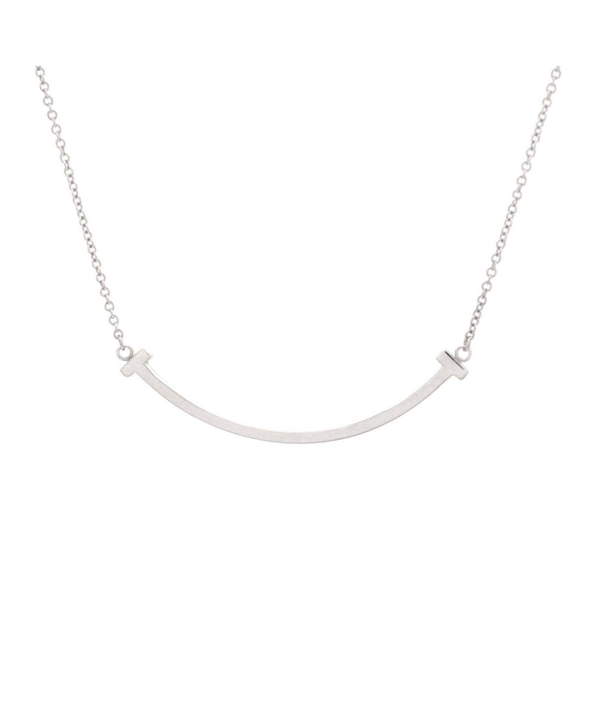 Click here for Pre-Owned Tiffany & Co. T Smile Pendant Necklace -... prices