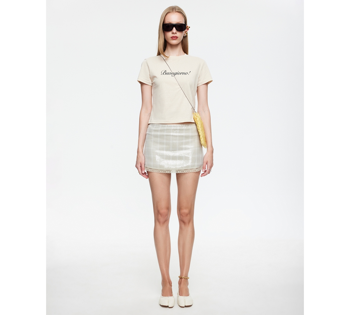 Click here for Lioness Womens Baby Crew Neck T-Shirt - Oatmeal prices