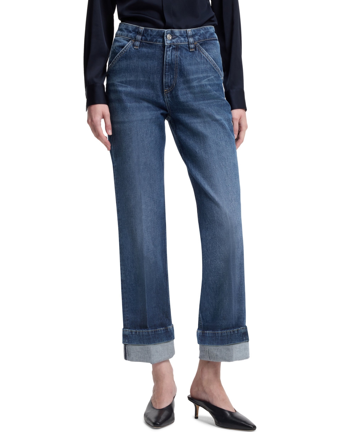 Click here for Boss by Hugo Boss Womens Stretch Denim Slim-Fit Je... prices