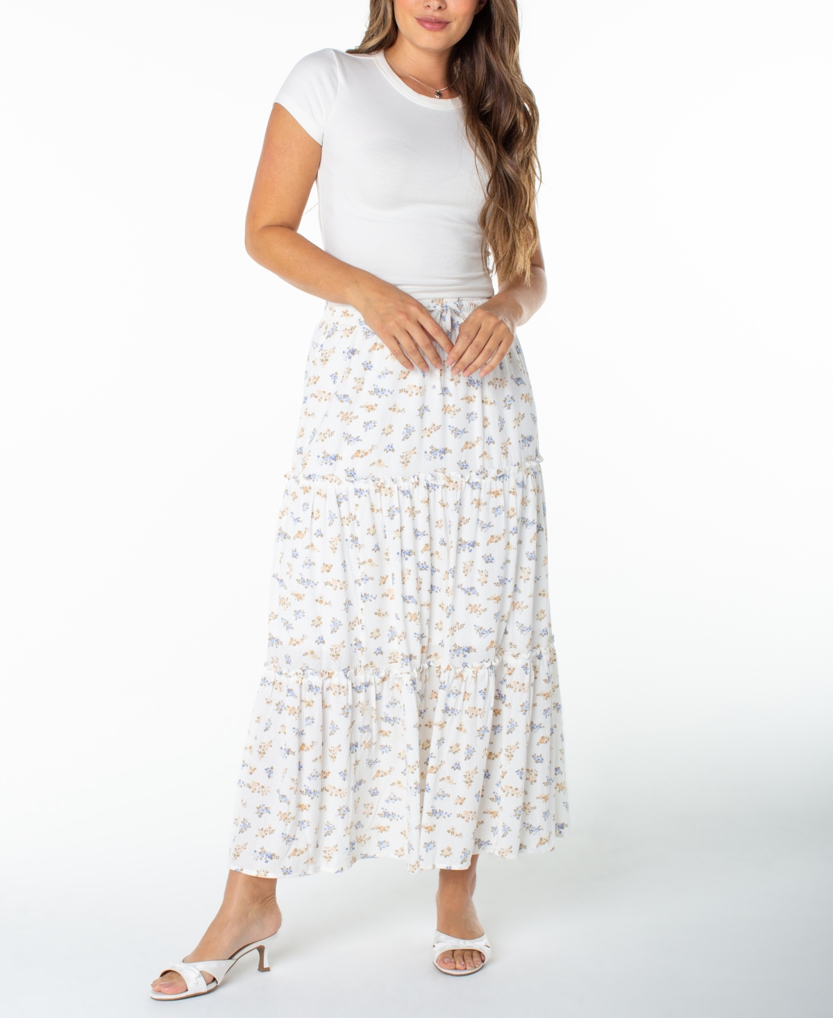 Click here for Celebrity Pink Juniors Tiered Maxi Skirt - Angels... prices