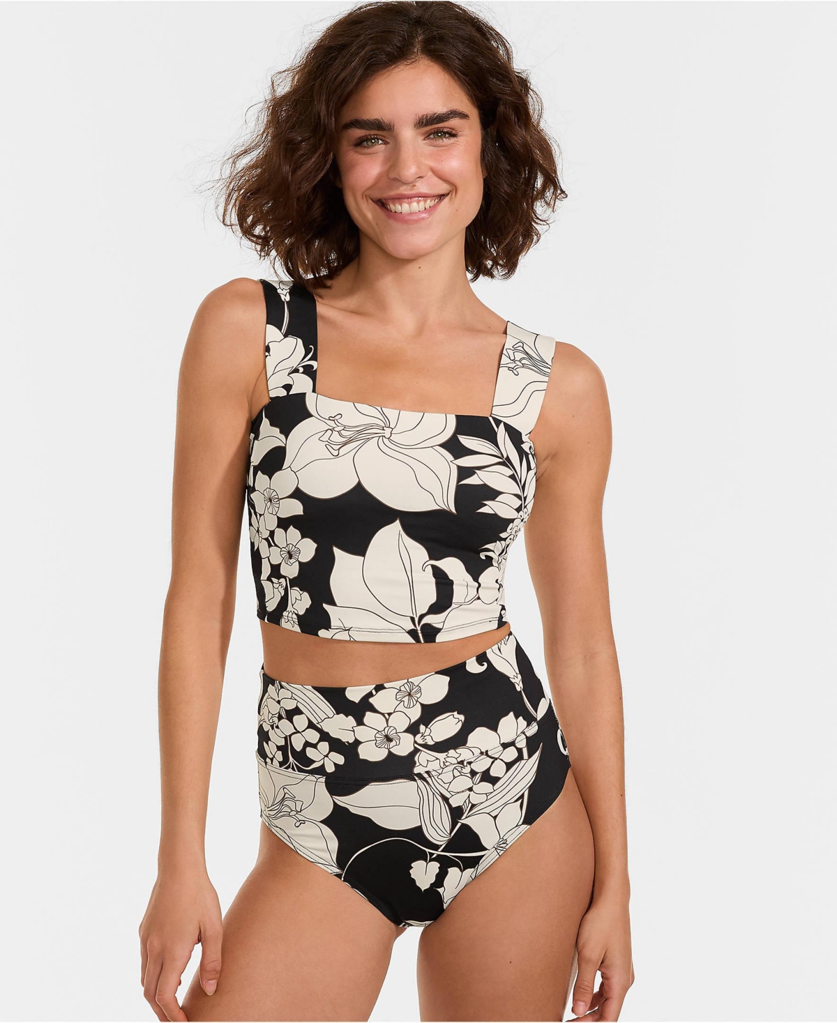 Click here for Lands End Womens Square Neck Midkini Top 16.75 - B... prices