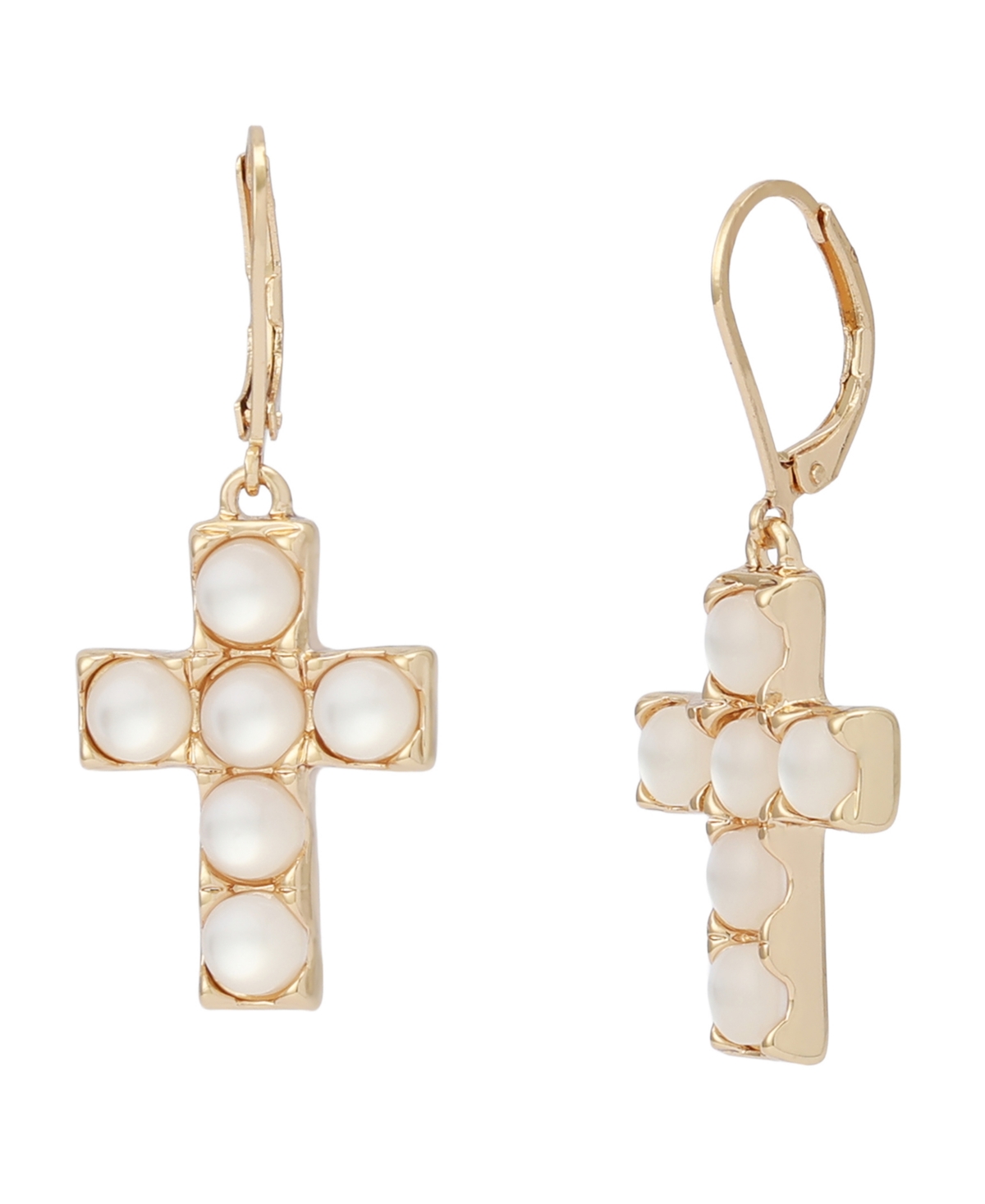 Click here for Robert Lee Morris Soho Mother of Pearl Cross Drop... prices