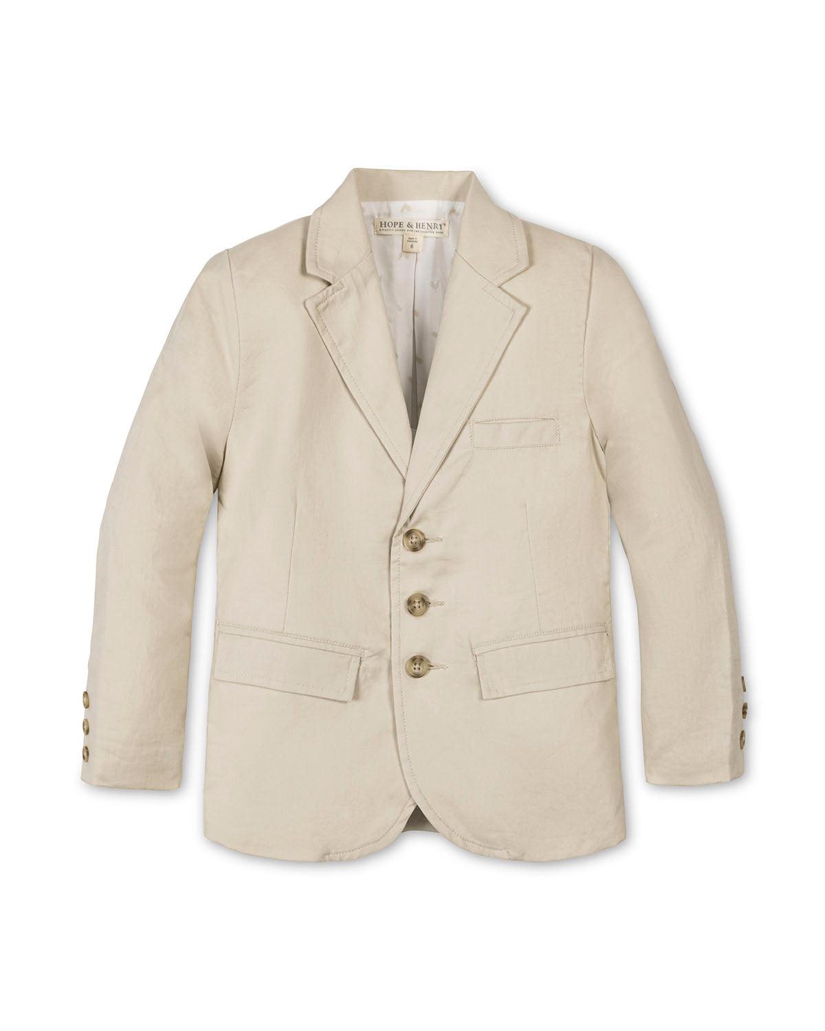 Click here for Hope & Henry Little and Big Boys Linen Suit Jacket... prices