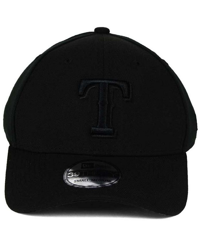 New Era Texas Rangers Black on Black Classic 39THIRTY Cap - Macy's