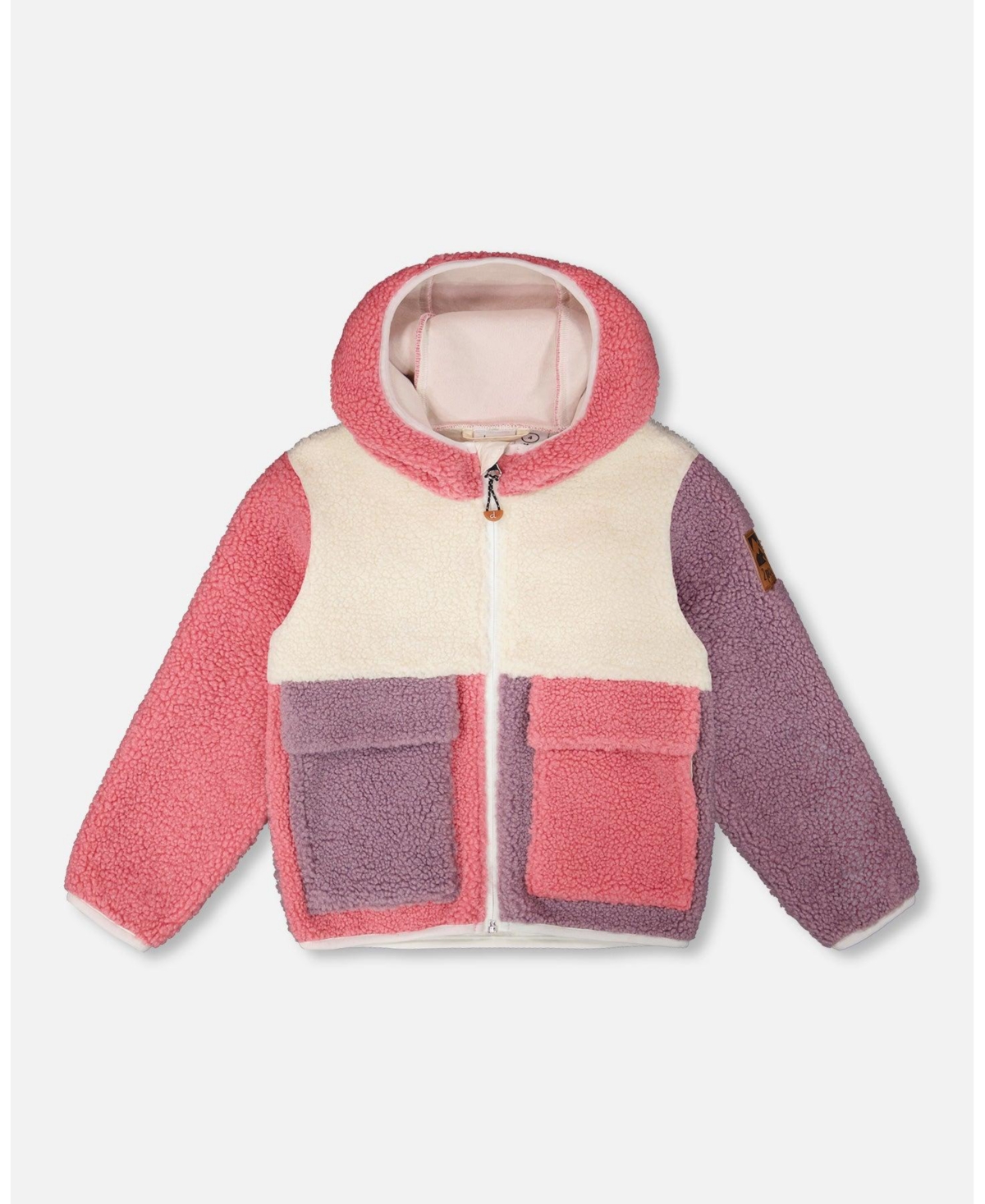 Click here for Deux par Deux Girl Sherpa Jacket Lilac - Child - L... prices