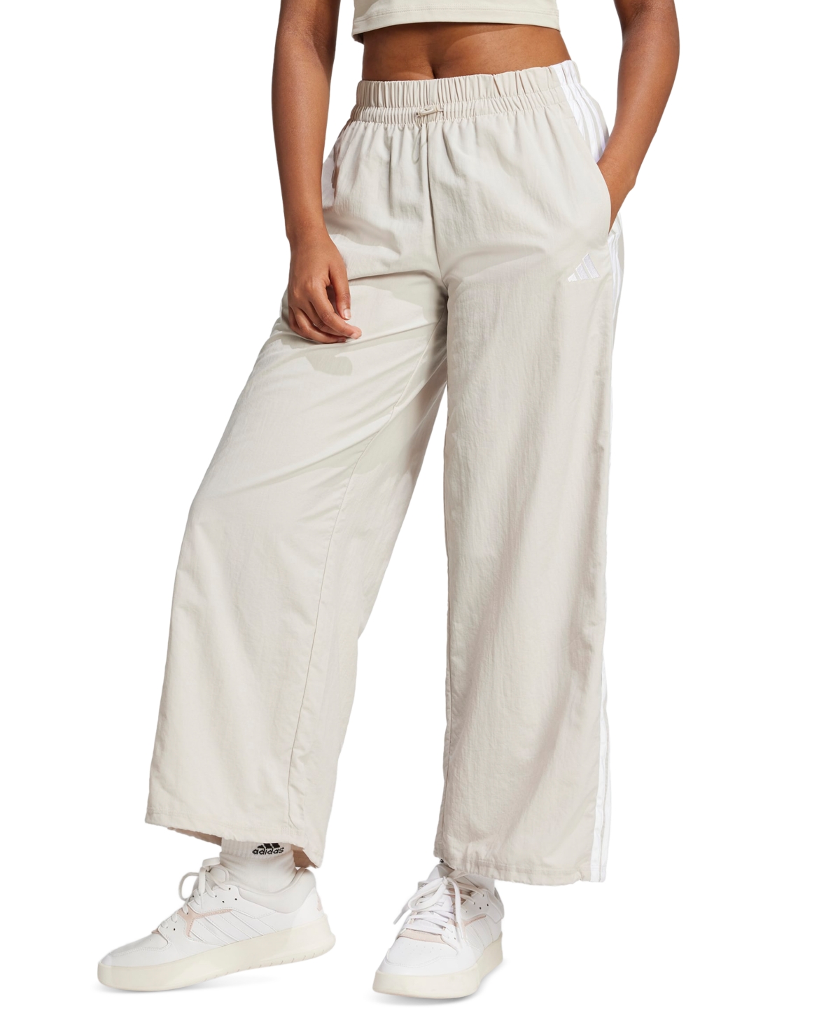 Click here for adidas Womens Three Stripe Parachute Pants - Wonde... prices