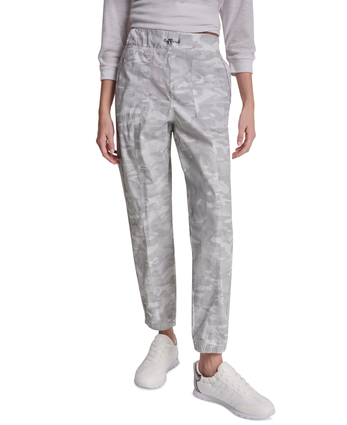 Click here for Dkny Sport Womens High Rise Bungee Waist Seamed Jo... prices