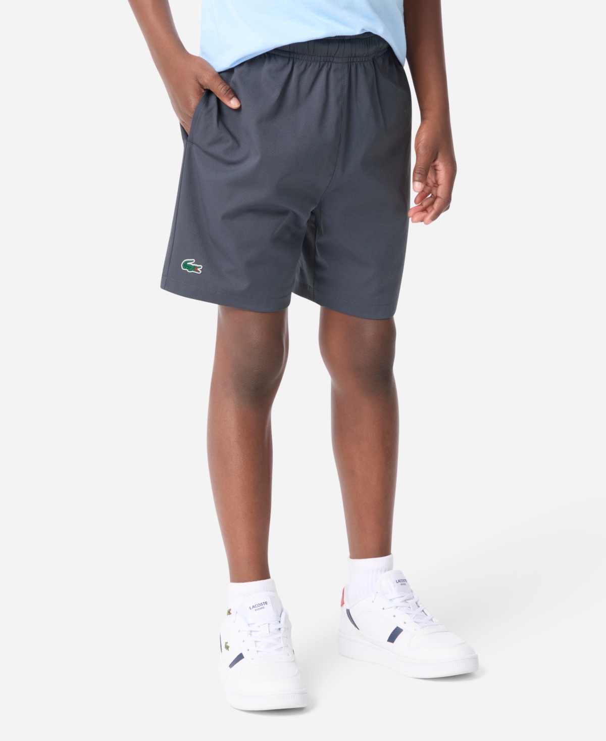 Click here for Lacoste Boys 8-18 Classic Logo Detail Shorts - Cha... prices