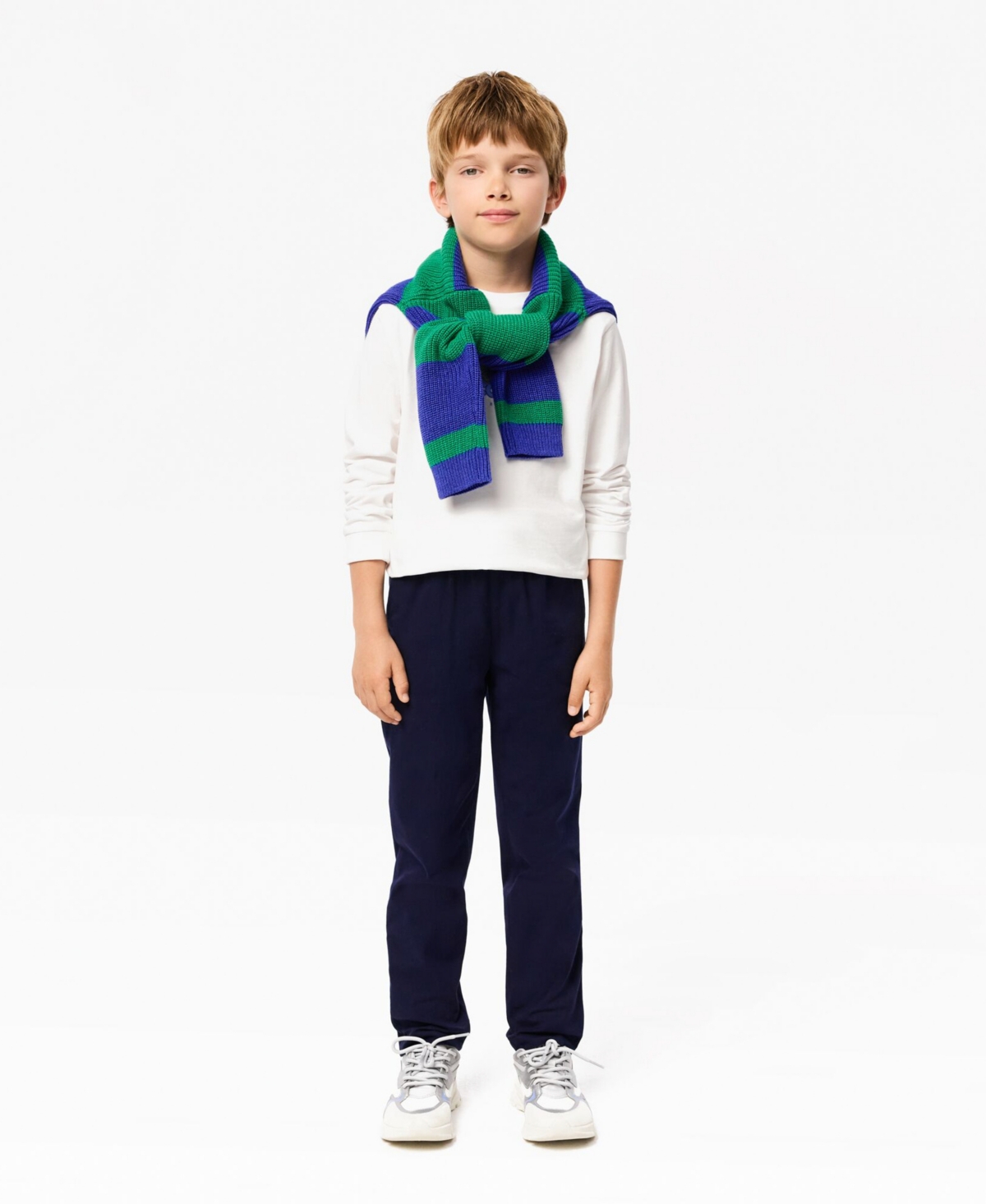 Click here for Lacoste Boys 8-18 Stretch Twill Pants - Navy prices