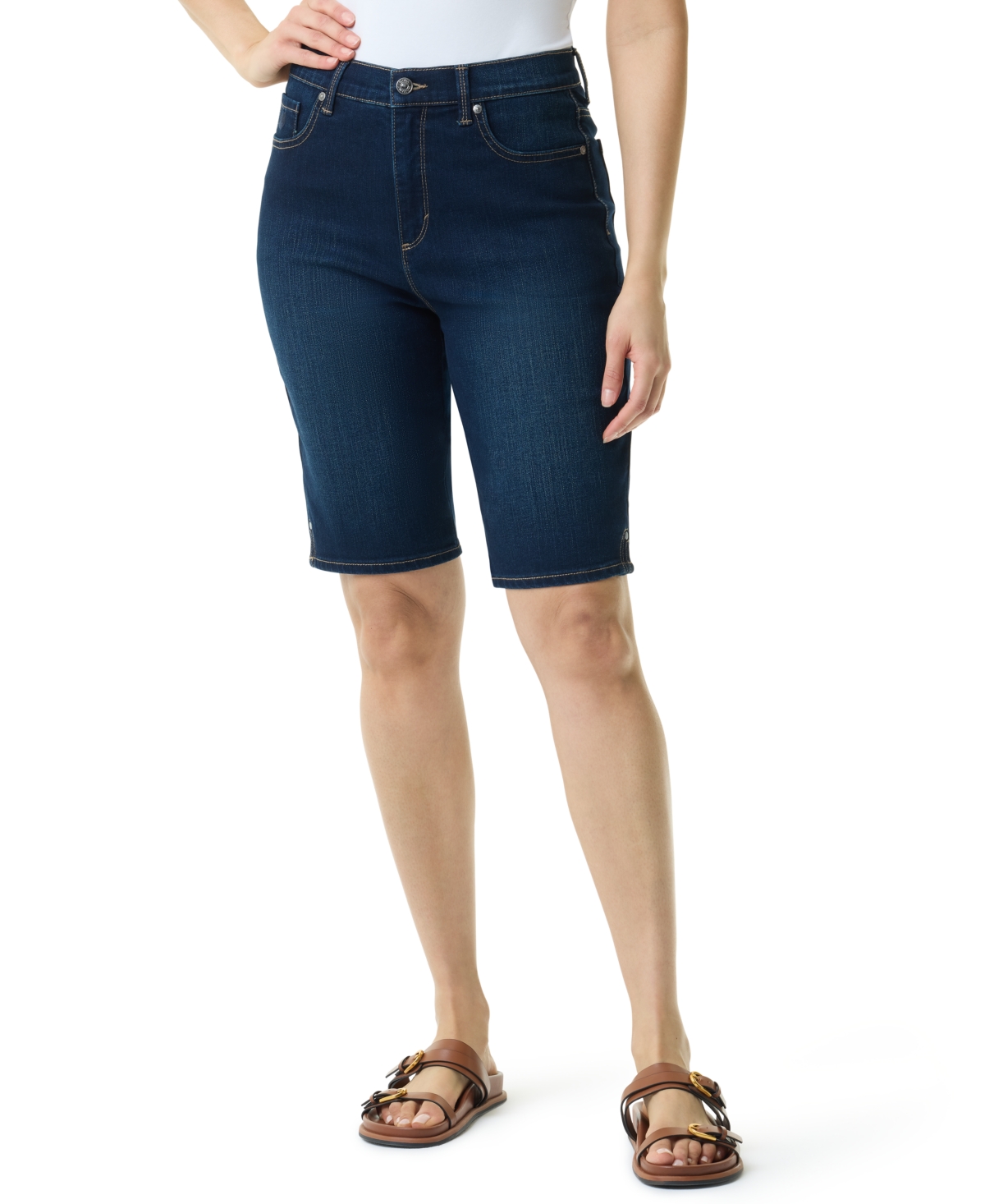 Click here for Gloria Vanderbilt Womens Amanda Bermuda Shorts - H... prices