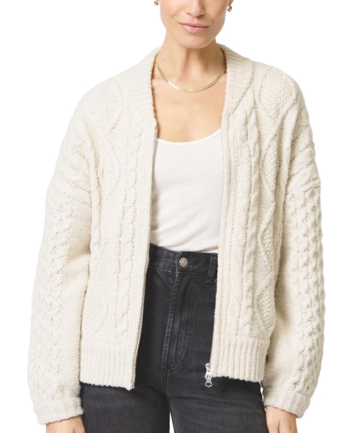 Click here for Central Park West Womens Savannah Zip Up Sweater -... prices