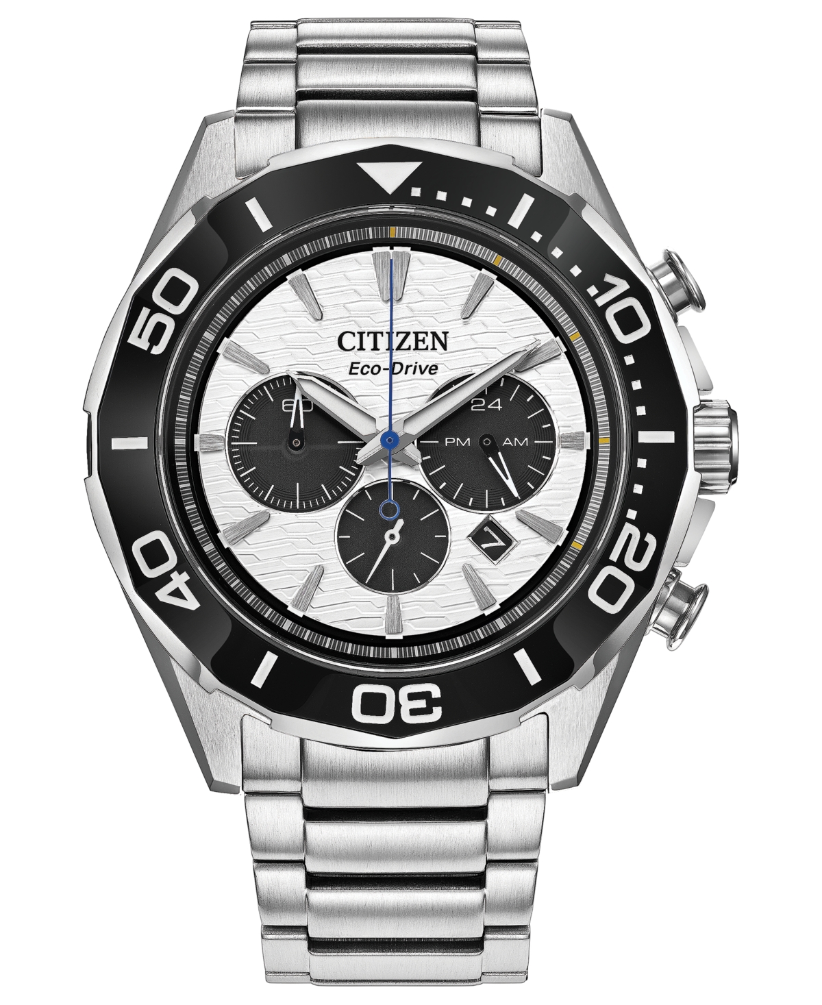 Click here for Citizen Mens Endeavor Chronograph Silver-Tone Stai... prices