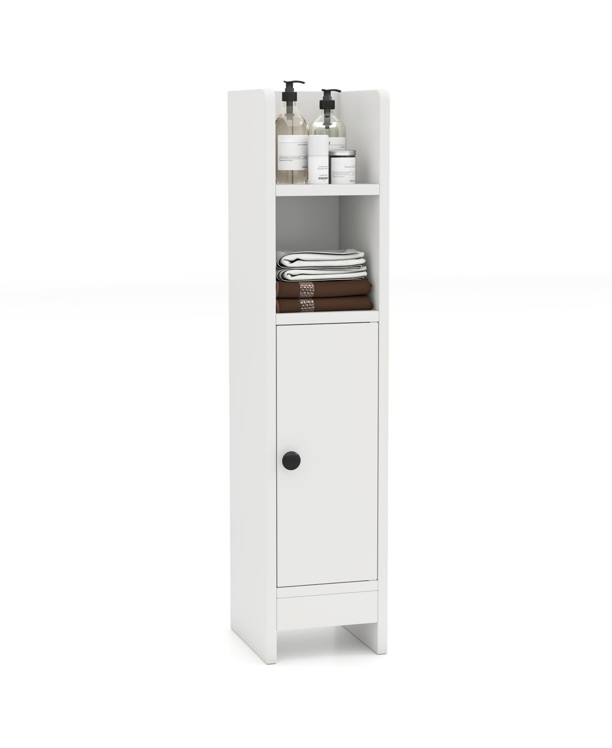 Click here for Volenca Space-Saving Corner Bathroom Slim Cabinet... prices
