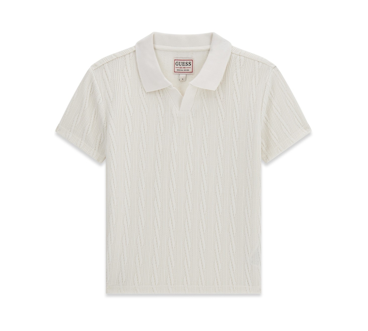 Click here for Guess Boys 8-18 Short-Sleeve Polo Shirt - Cream prices