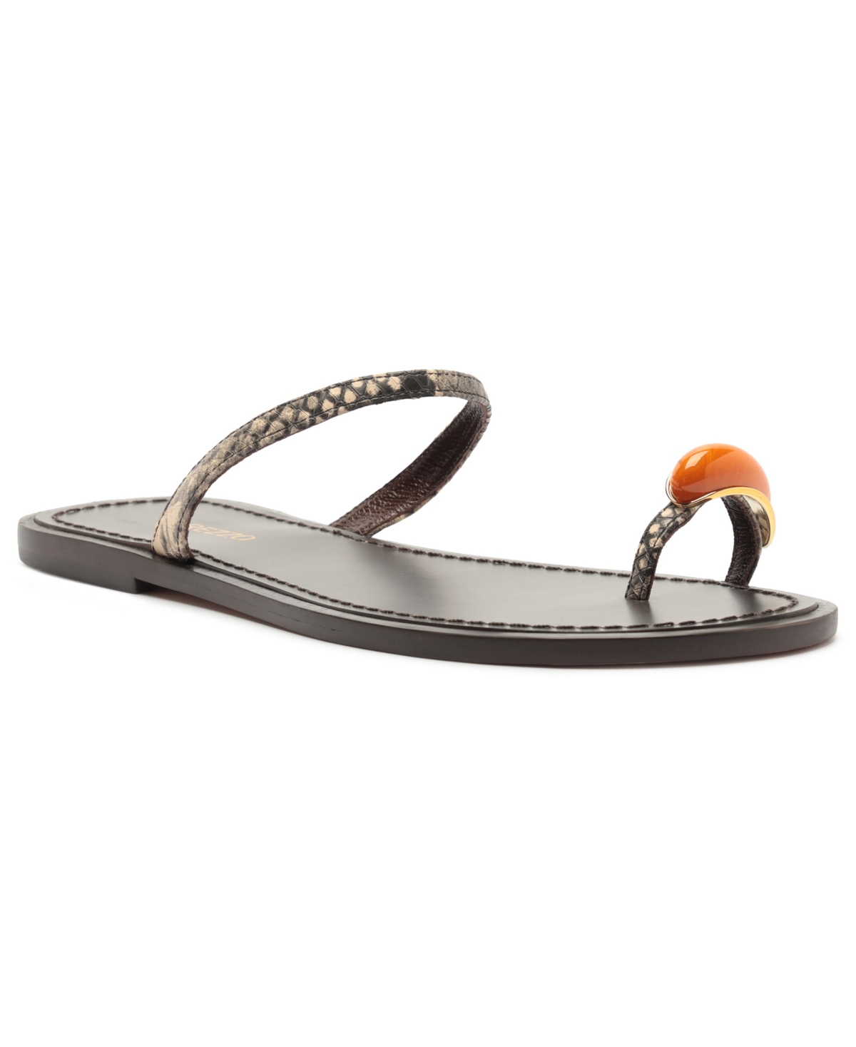Click here for Arezzo Womens Sophie Slip-On Flat Sandals - Osso prices