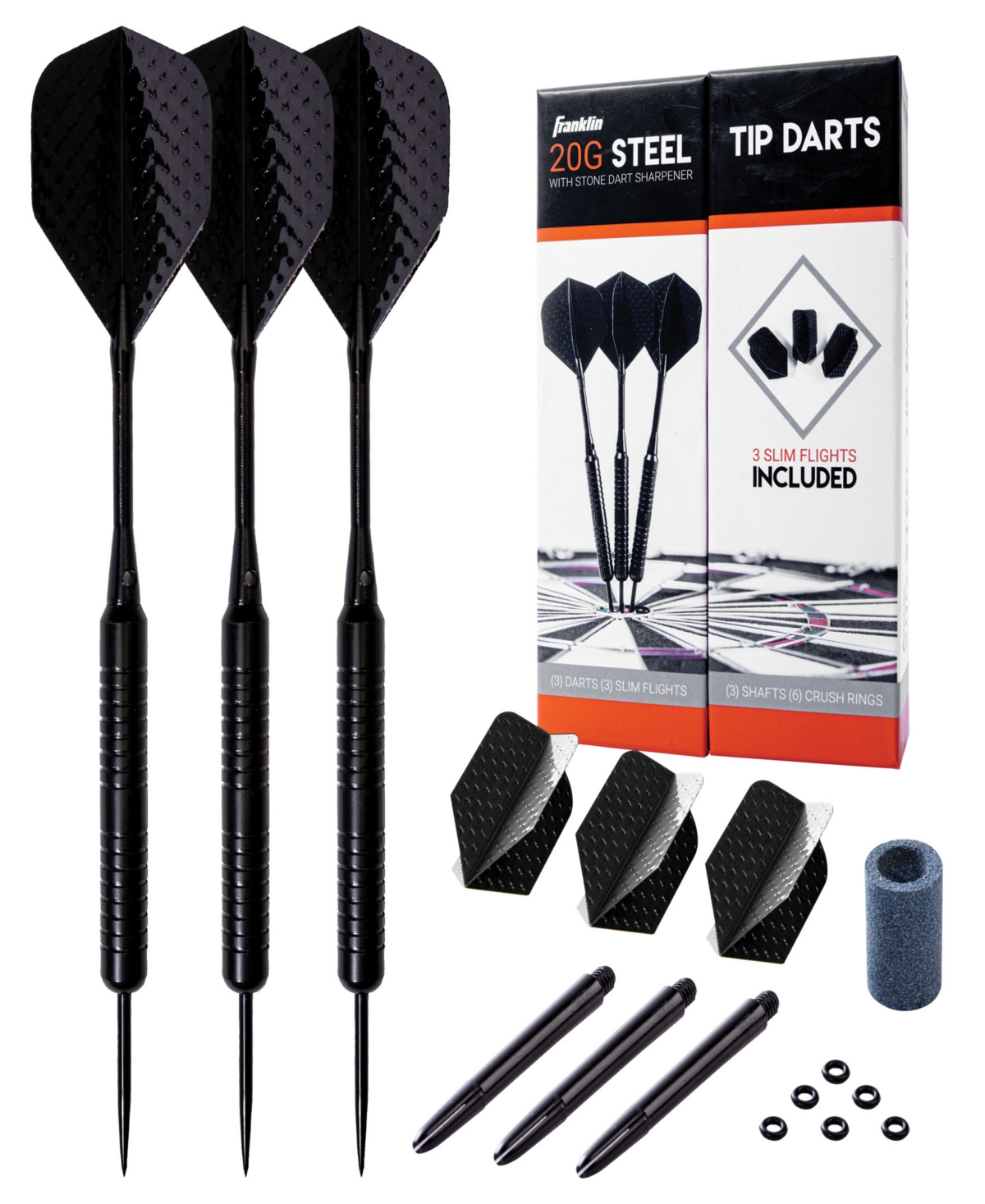 Click here for Franklin Sports Steel Tip Darts - 20 Gram - Gray prices