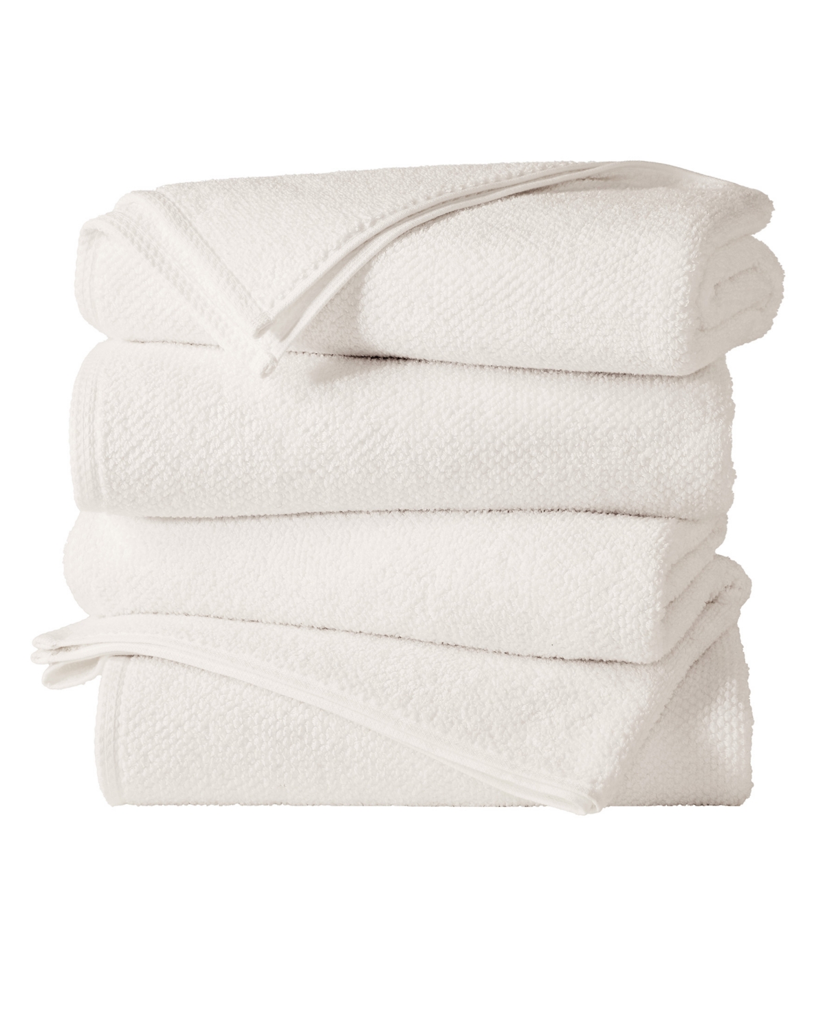 Click here for Linery & Co. Cotton Textured 4-Piece Bath Towel Se... prices