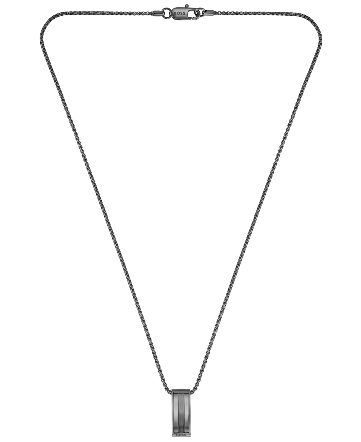 Click here for Hugo Boss Men Brooks Ionic Plated Black Steel Neck... prices