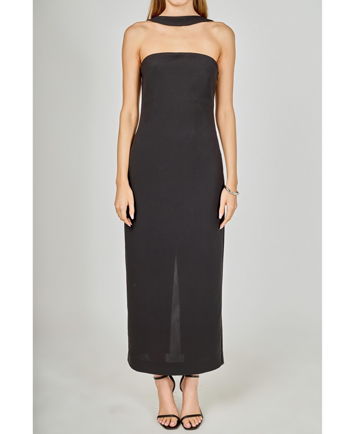 Click here for endless rose Womens Neck Detail Fitted Maxi Dress... prices