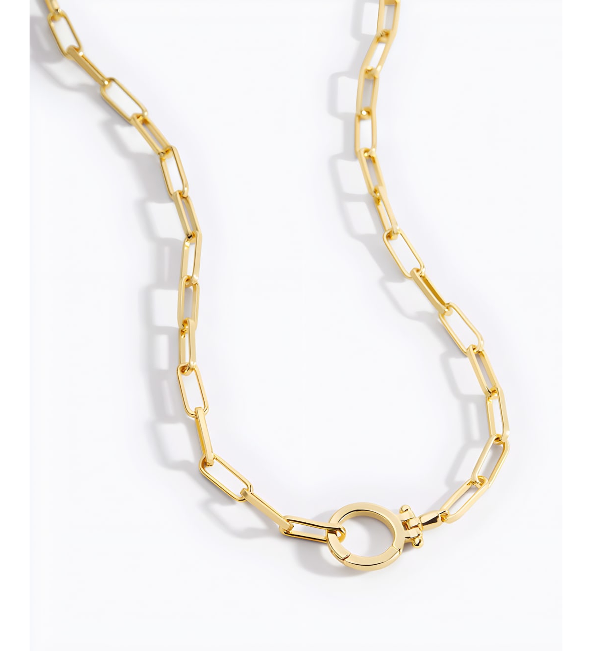 Click here for Mint & Lily Mint Paperclip Necklace - Gold prices