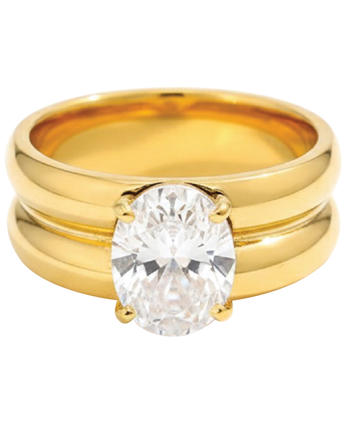 Click here for Lola Ade Eterna Gold-Tone Double Band Ring - Gold prices