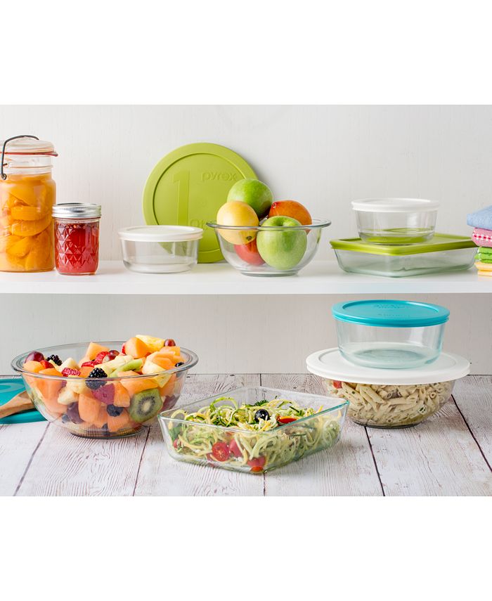 Pyrex 10-Piece Simply Store Set with Colored Lids, Created for Macy's ...