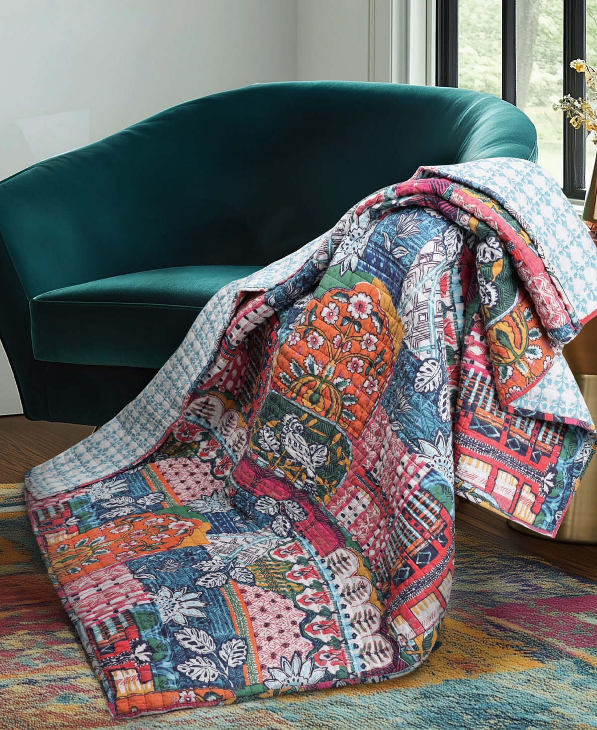 Click here for Levtex Home Roshita Reversible Quilted Throw  50 x... prices